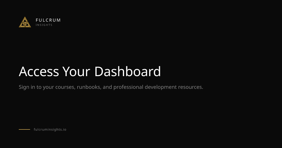 Sign In | Fulcrum Insights